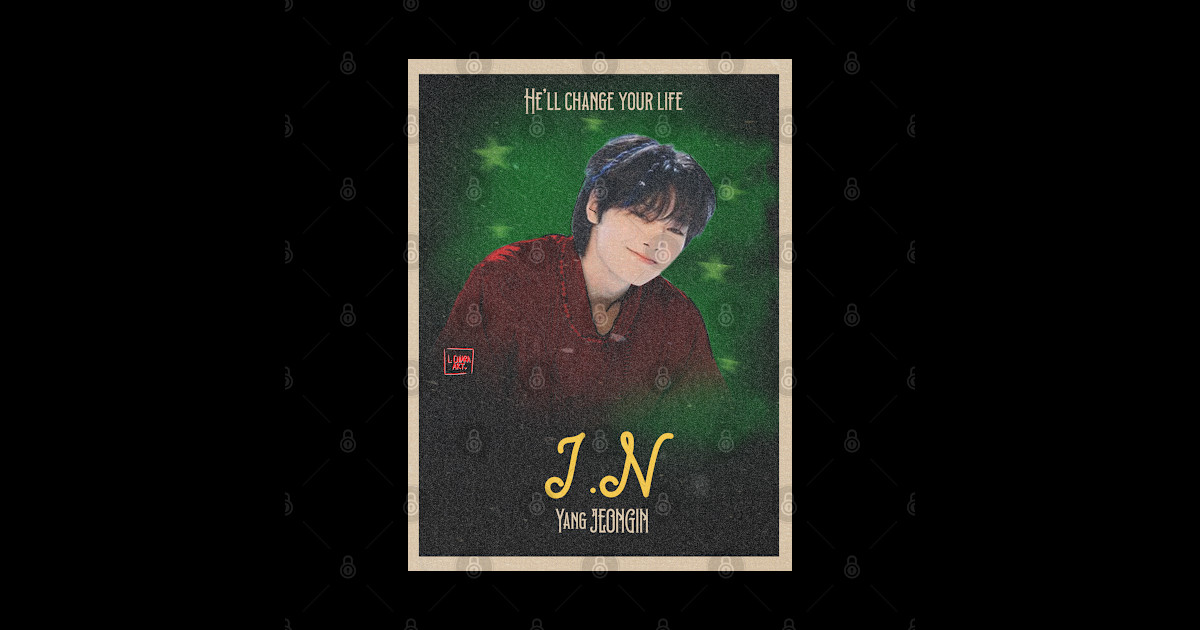 I.N - SKZ Movie Poster - Stray Kids - Magnet | TeePublic