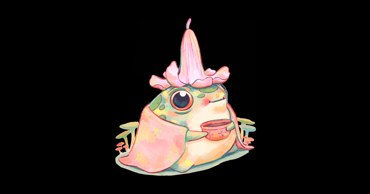 Cozy Frog - Frogs - T-Shirt | TeePublic