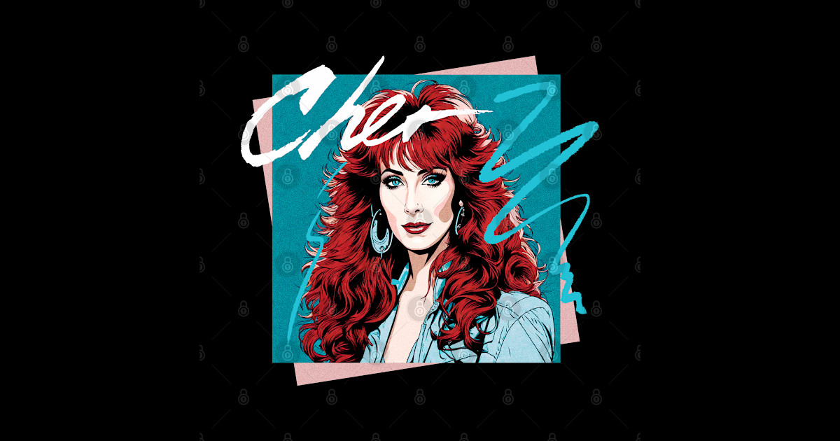 CHER 80S RETRO STYLE - 80s - Sticker | TeePublic