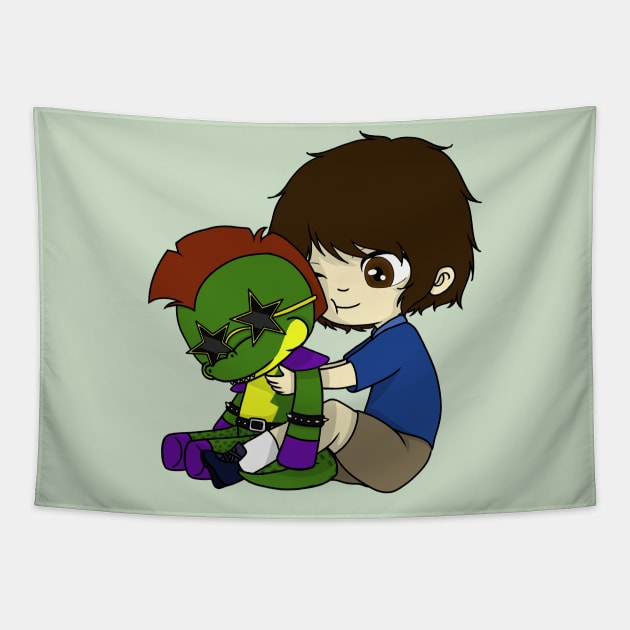 FNAF security breach (gregory and monty plush) - Chibi - Tapestry ...