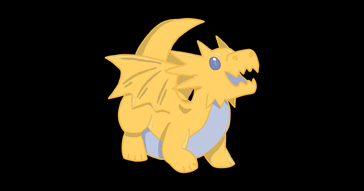 Cute Yellow Dragon - Yellow Dragon - Sticker | TeePublic