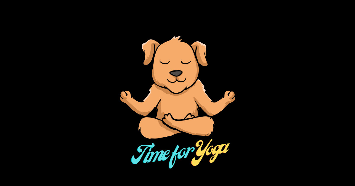 Namasté dog - Namaste Yoga - Sticker | TeePublic