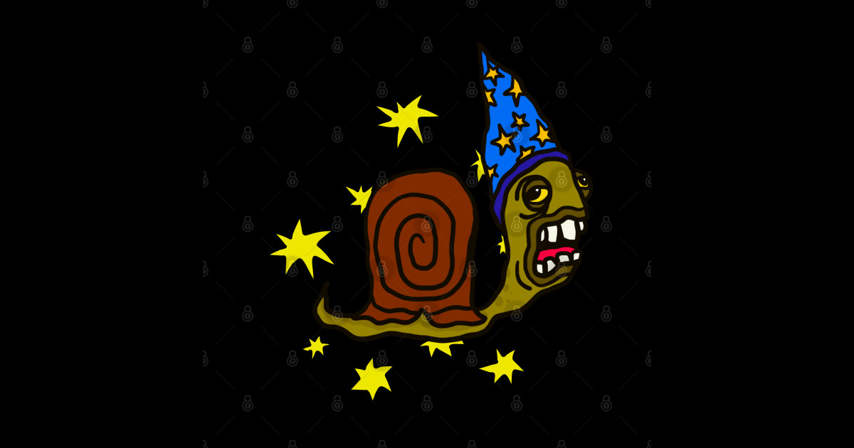 Wizard snail - Wizard - Sticker | TeePublic