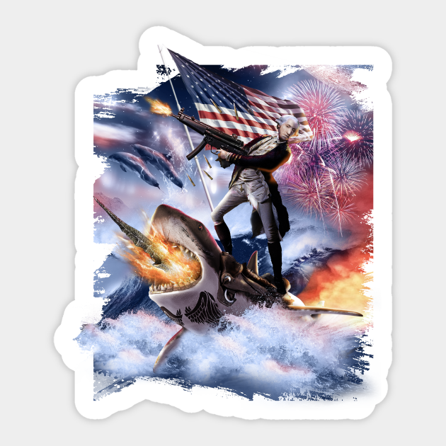 George Washington Riding Shark - George Washington Riding Shark ...