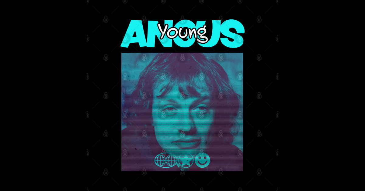 Angus Young - Angus Young - Sticker | TeePublic