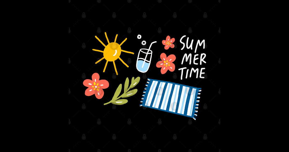 Summer Time - Summertime - Sticker | TeePublic