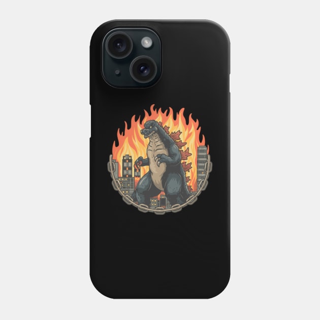 Godzilla minus one monster 2024 - Godzilla Flag - Phone Case | TeePublic