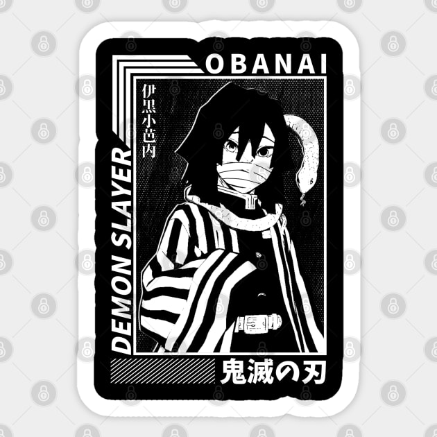 Obanai-Demon kimetsu - Obanai Iguro - Sticker | TeePublic