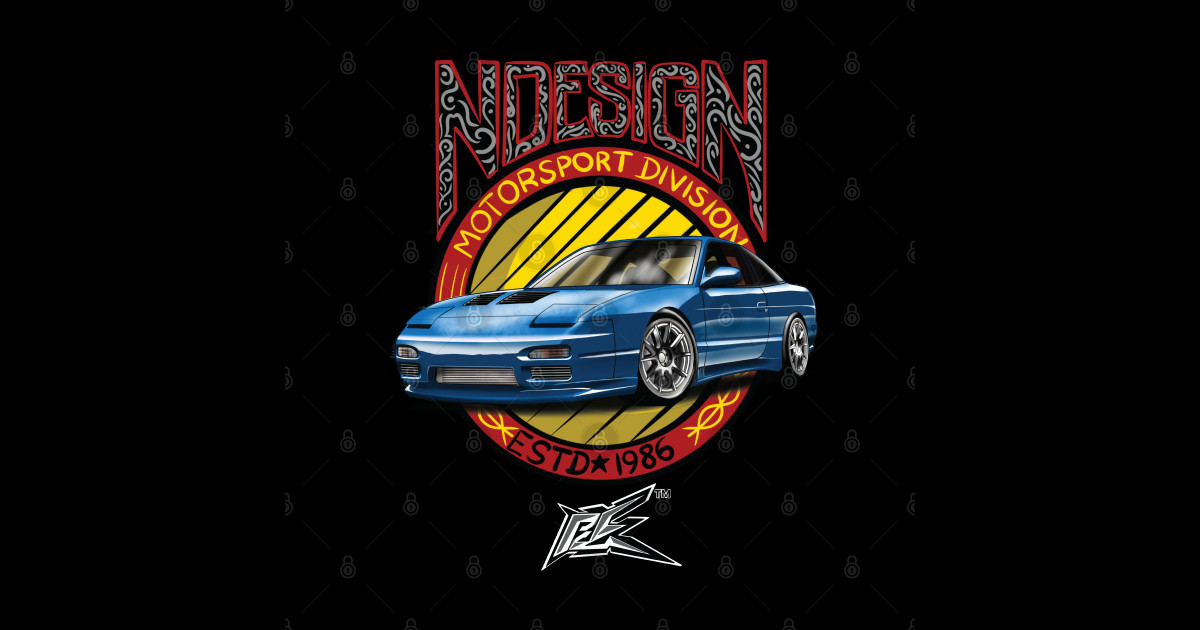 NISSAN 240SX COUPE - 240sx - Sticker | TeePublic