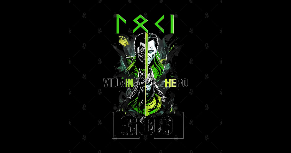 Loki Villain Hero God - Loki Series - Sticker | TeePublic