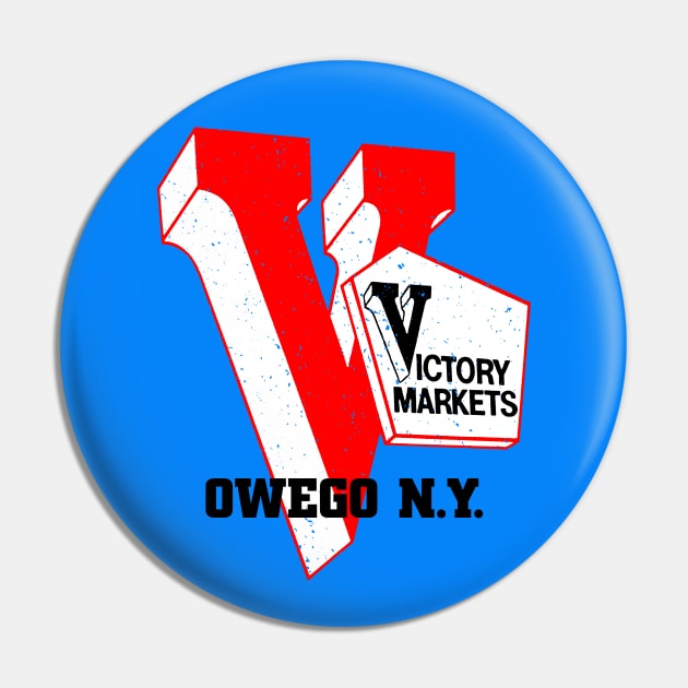 Victory Market Former Owego NY Grocery Store Logo - Owego - Pin | TeePublic