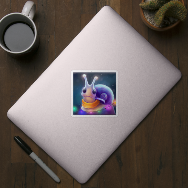 Cute Snail Drawing - Snail - Sticker | TeePublic