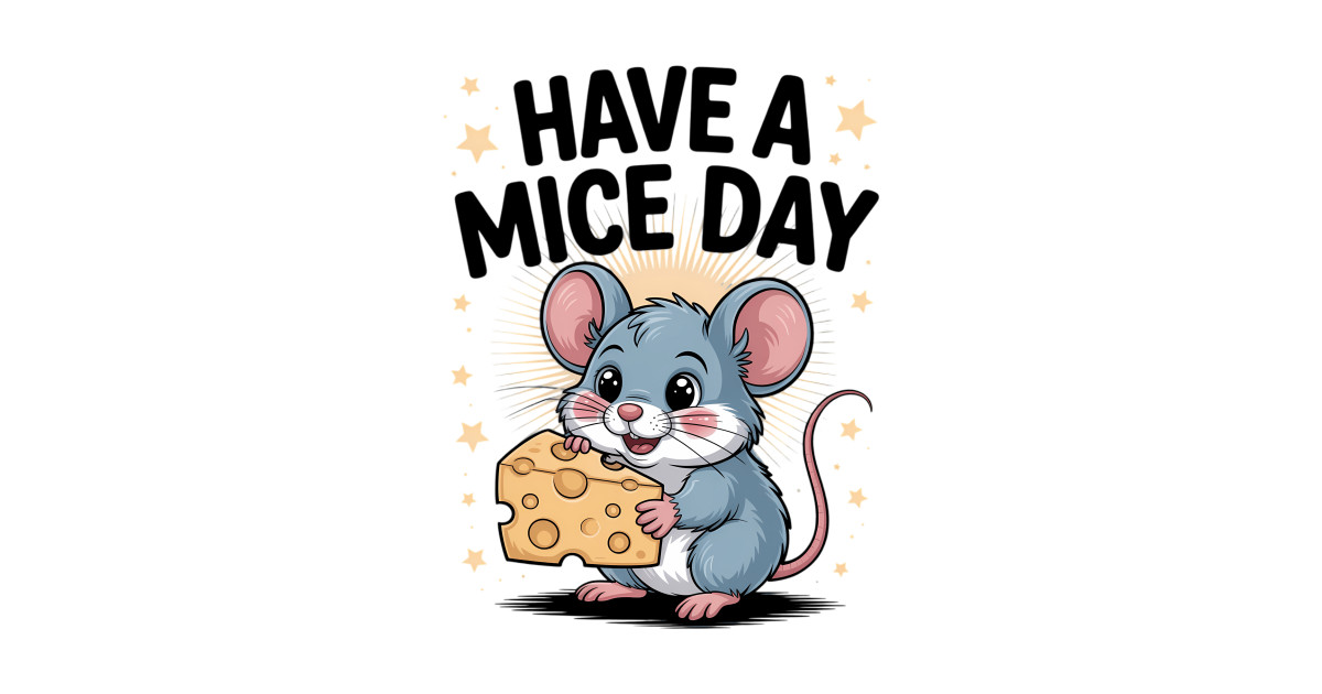 Have A Mice Day Mouse Cheese - Have A Mice Day Mouse Cheese - T-Shirt ...