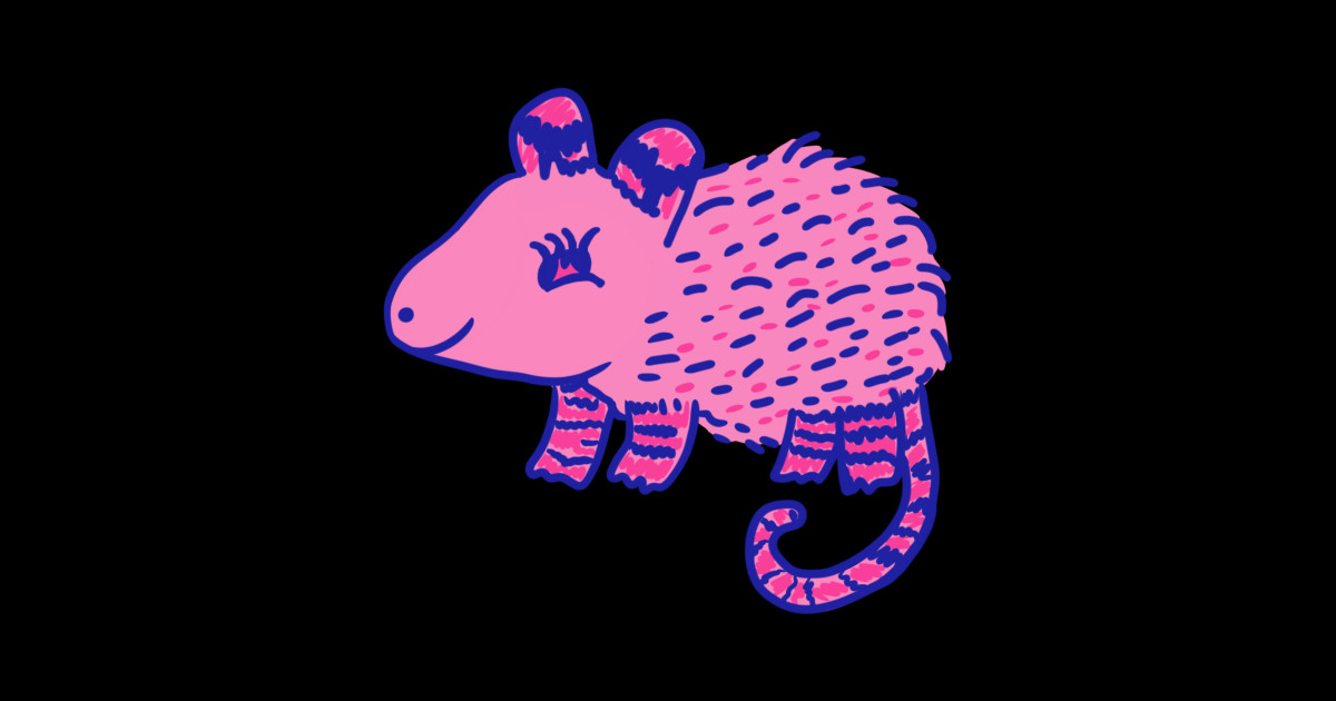 Doodled darling possum - Possum - Sticker | TeePublic