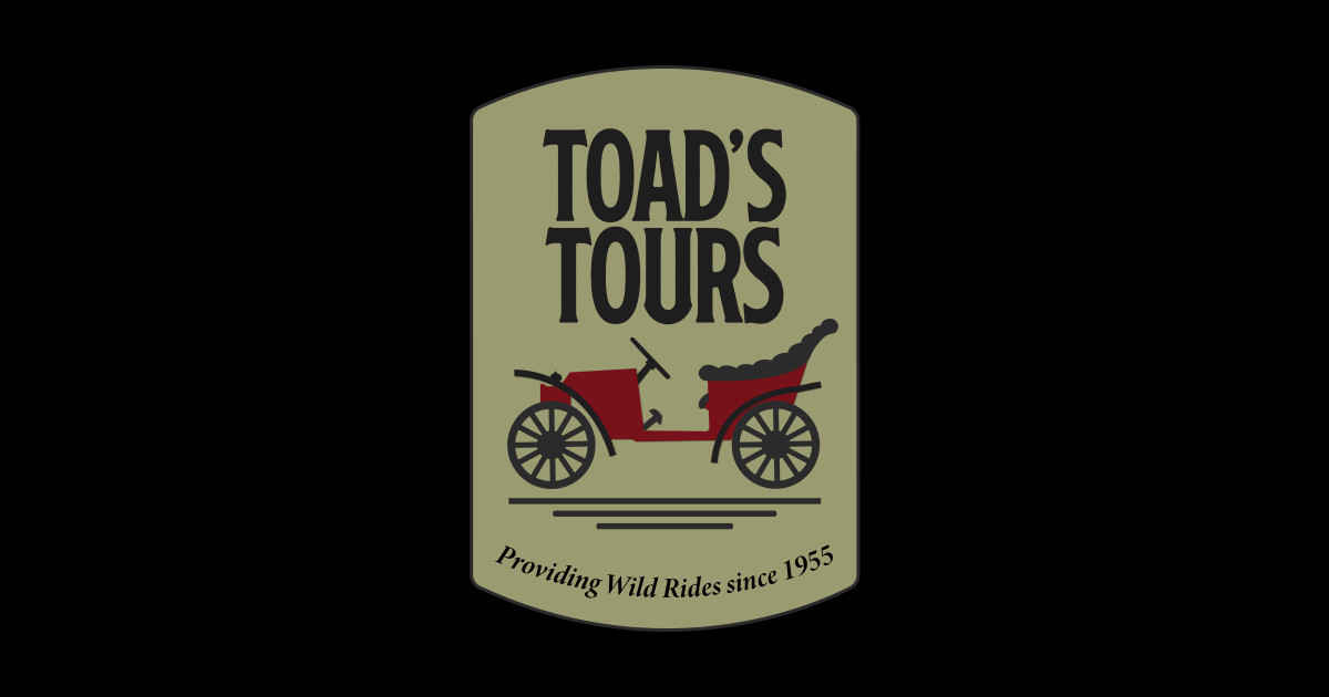 Toad's Tours - Mr Toad - Sticker | TeePublic
