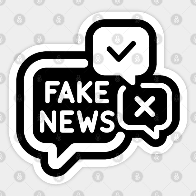Fake News Conspiracy Theory - Fake News Conspiracy Theory - Sticker ...
