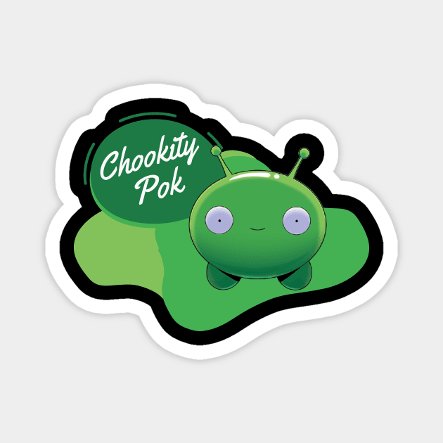 Mooncake chookity-pok final space design - Chookity - Magnet | TeePublic