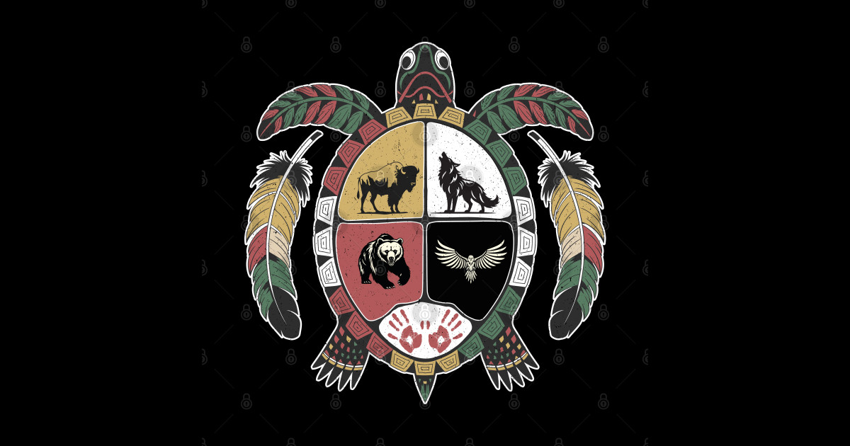 Medicine Wheel turtle Spirit Indigenous Native American MMIW Awareness ...