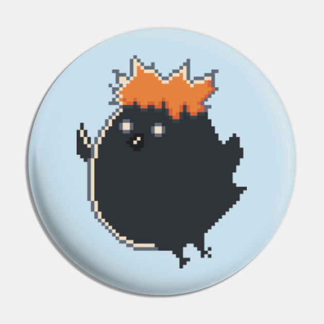 Haikyuu Hinata Pixel Art Haikyuu Pin Teepublic
