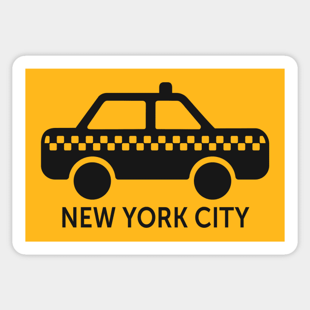 New York City Taxi - New York - Sticker | TeePublic