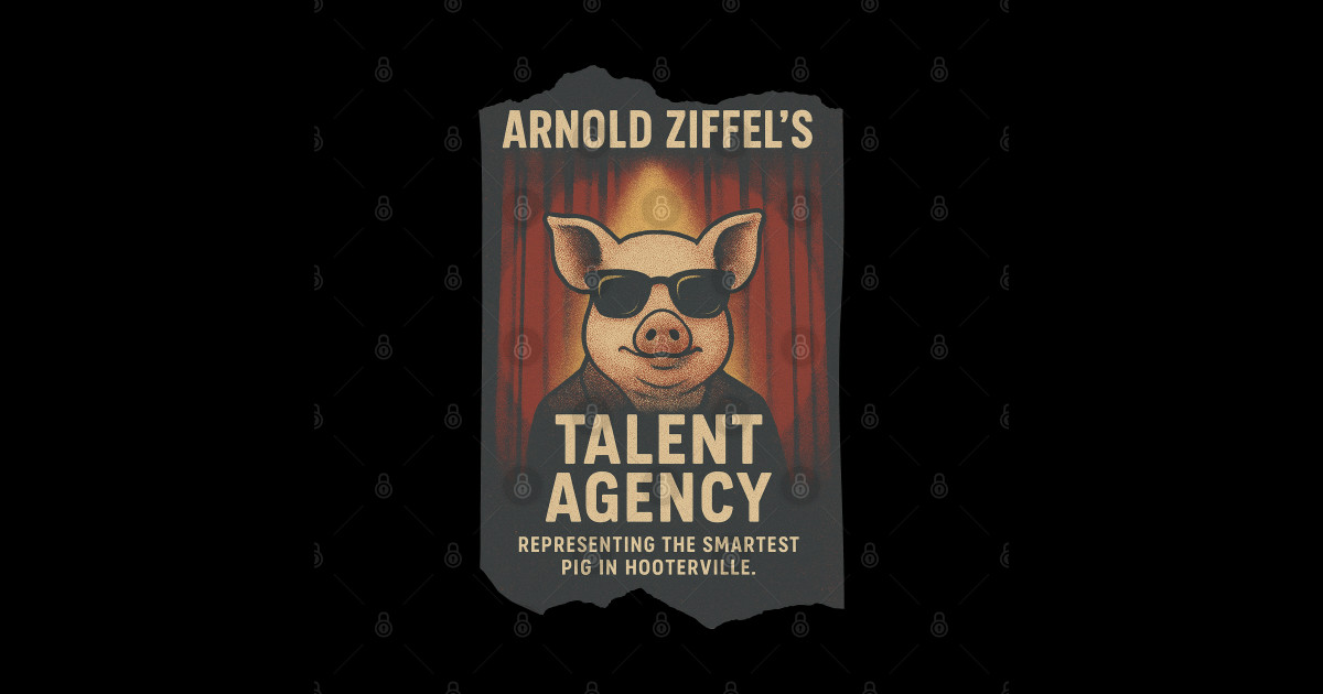Arnold Ziffel Talent Agency Retro TV Pig Green Acres - Pig - Tapestry ...