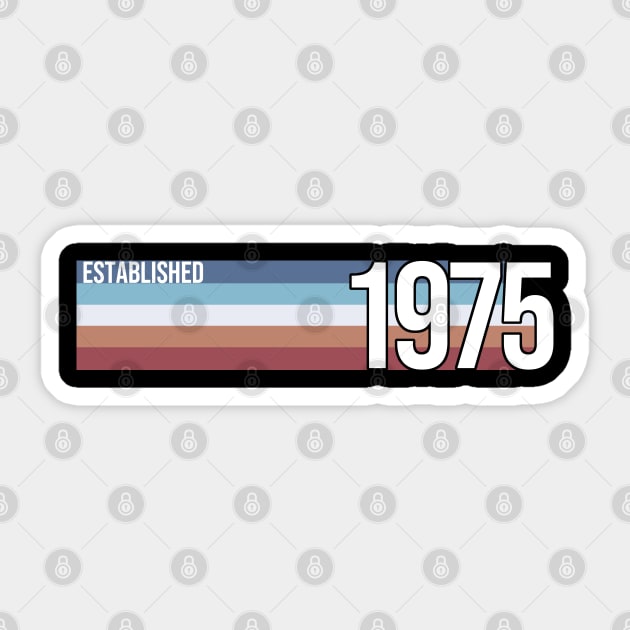 1975 vintage birthday - 1975 Vintage Birthday - Sticker | TeePublic