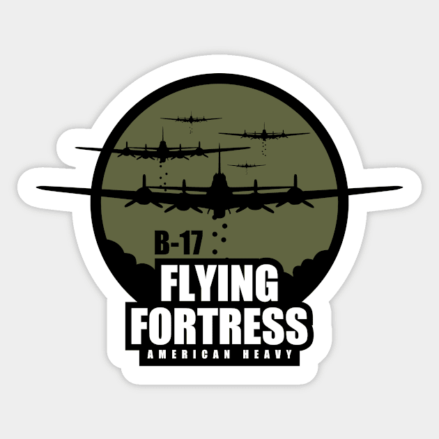 B-17 Flying Fortress - Ww2 Usaaf B17 Flying Fortress - Sticker | TeePublic