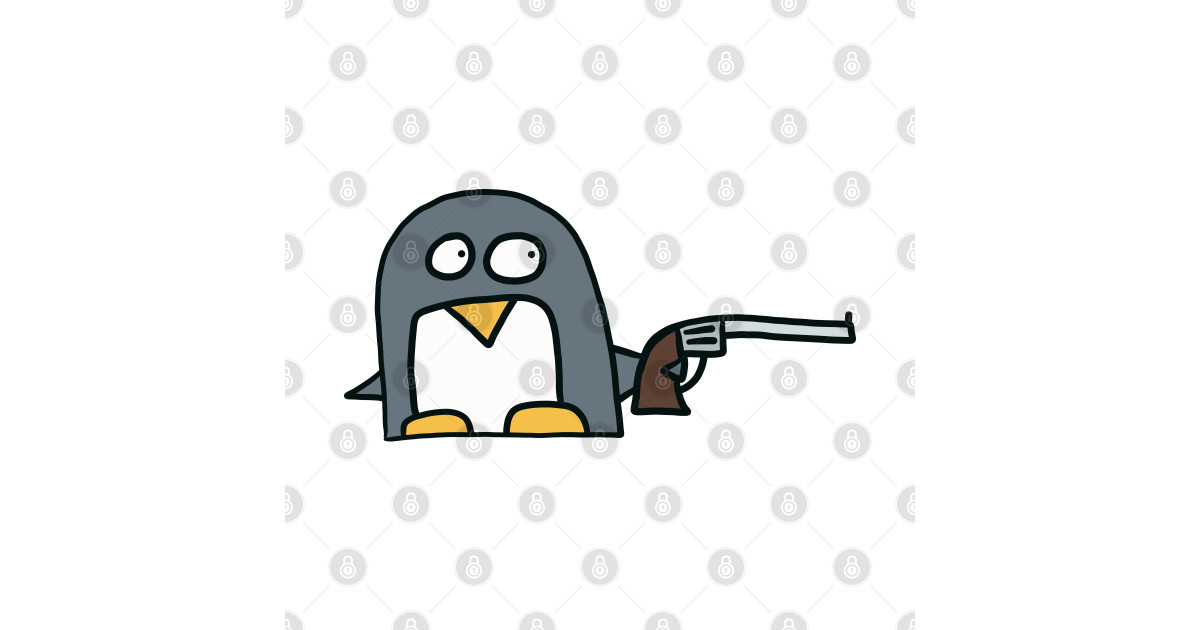 Gangster penguin - Penguin - T-Shirt | TeePublic