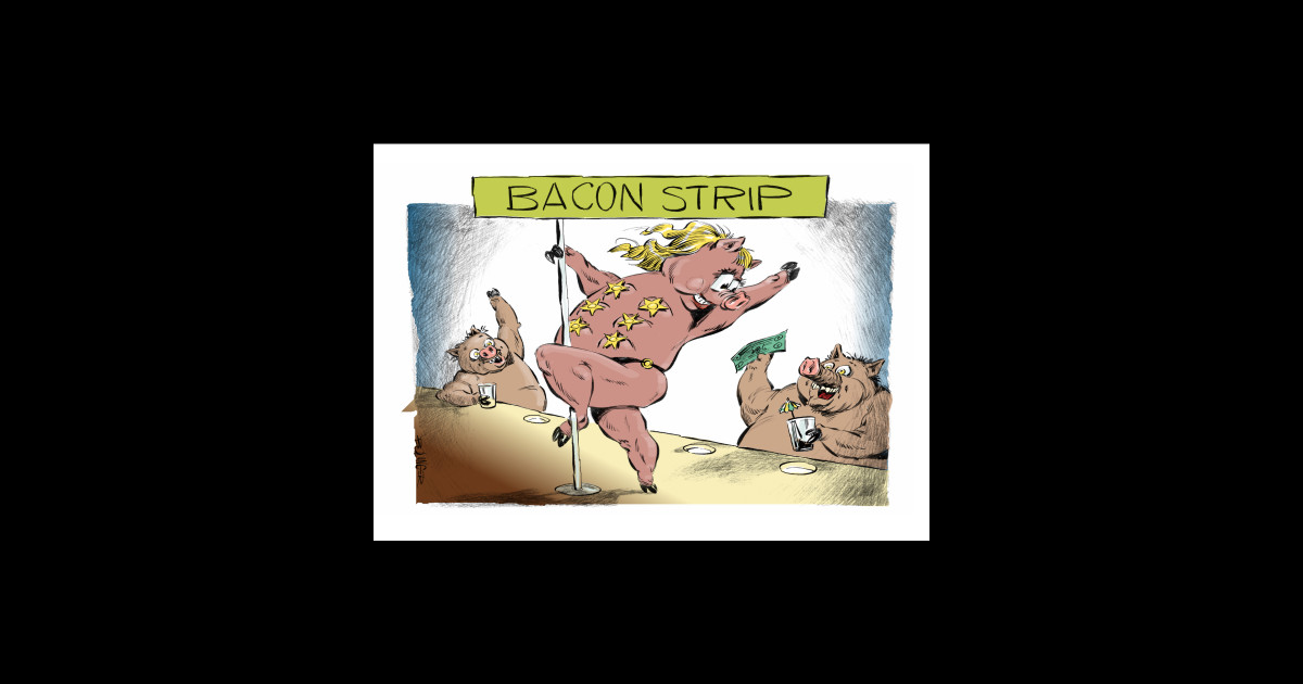 The stripper - Pig - Sticker | TeePublic