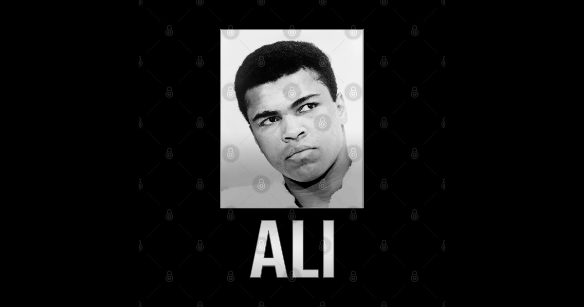 ALI boxing legend - Muhammad Ali - Sticker | TeePublic