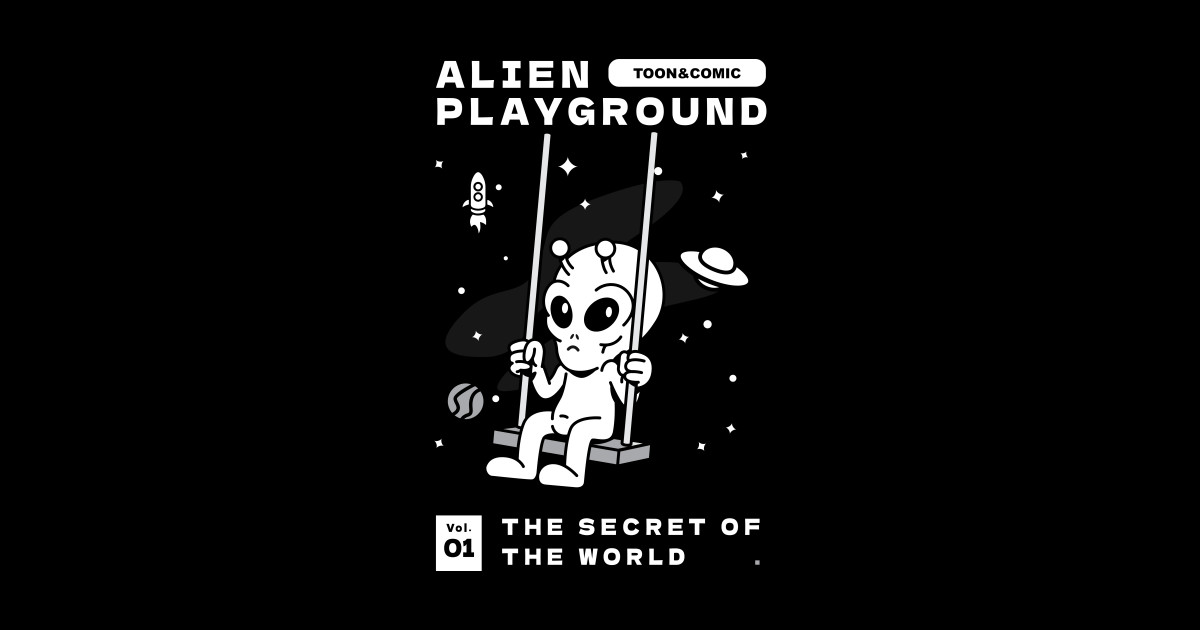 Alien Playground - Alien - Sticker | TeePublic