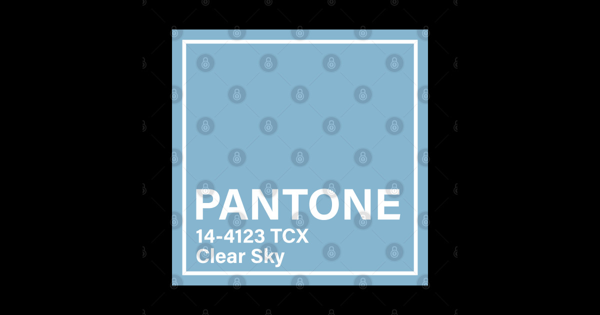 PANTONE 14-4123 TCX Clear Sky - Pantone 14 4123 Tcx Clear Sky - Sticker ...