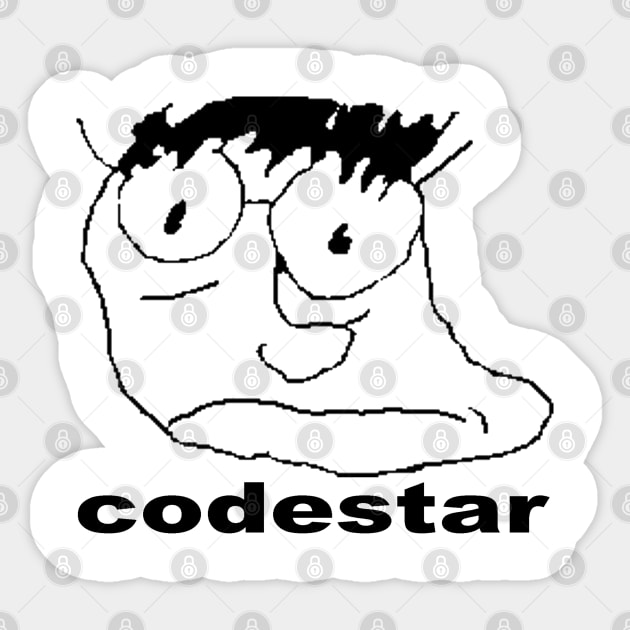 CODESTAR LOGO (BLACK) - Codestar - Sticker | TeePublic