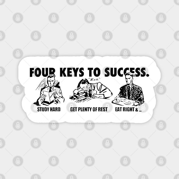Four Keys To Success - Four Keys To Success - Magnet | TeePublic