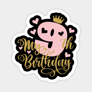 Happy Birthday Boy Man 9 Years Old Magnets for Sale | TeePublic