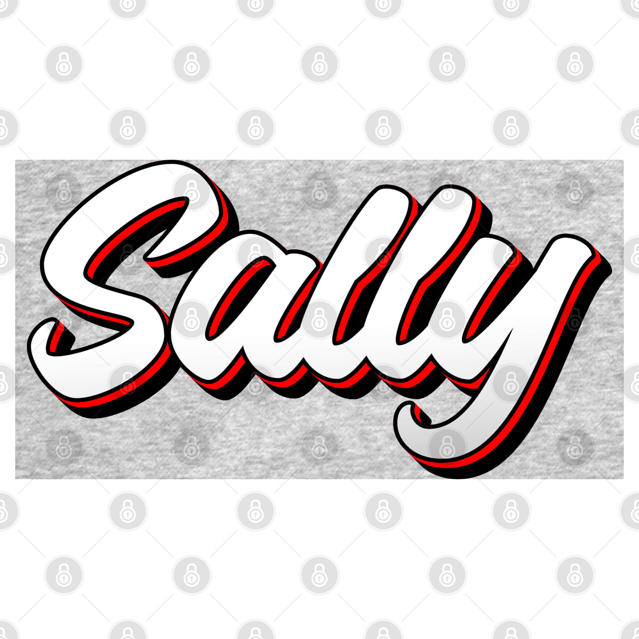 Sally name - cool 70s retro font - Sally Name Cool 70s Retro Font - T ...