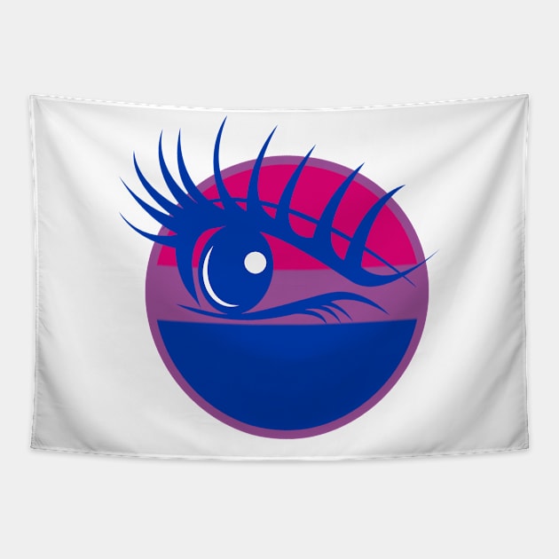 Bisexual LGBTQ Pride flag Stripes in a sphere, Eye - Bisexual Lgbtq ...