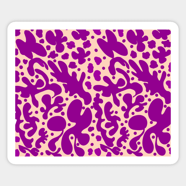 Violet shapes - Violet - Sticker | TeePublic