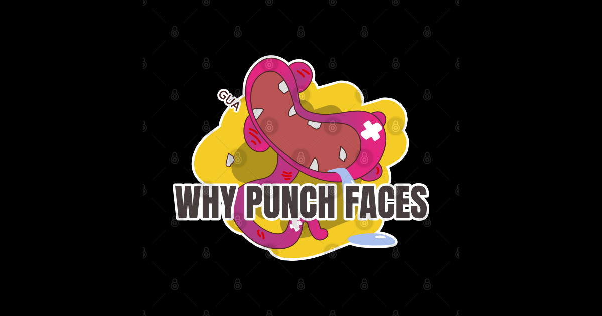 WHY PUNCH FACES - Hit - Sticker | TeePublic