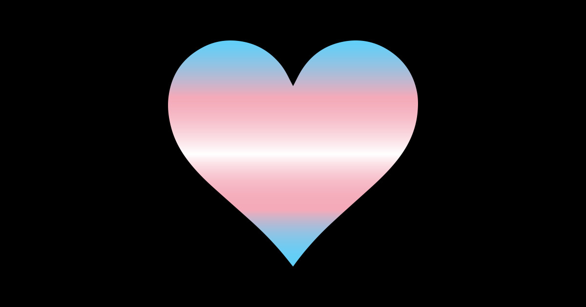 Trans Heart - Trans Heart - Sticker | TeePublic