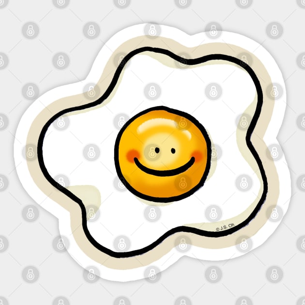 cute breakfast egg - Egg - Sticker | TeePublic