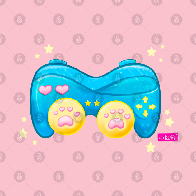 Kawaii Joystick bottle game gamer cute cat pink and blue ☆ ジョイスティック ☆ ...