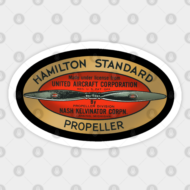 Hamilton Standard Propellors - Hamilton - Sticker | TeePublic