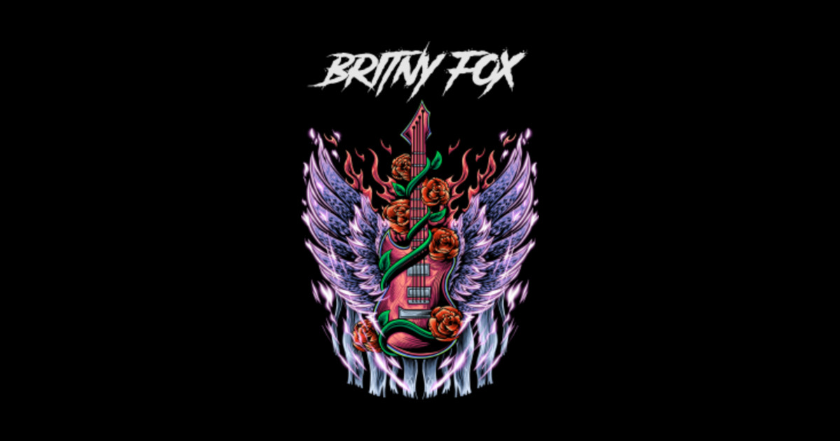 BRITNY FOX FAN ART - Britny Fox Fan Art - Sticker | TeePublic