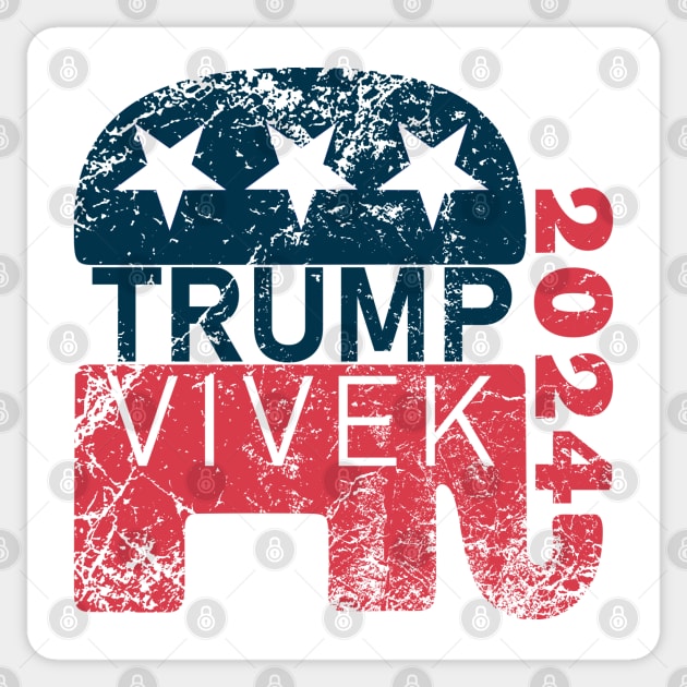 TRUMP VIVEK 2024 - Trump - Sticker | TeePublic