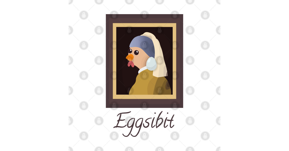 Funny Hen Museum Puns | Art Gift Ideas | Vermeer Paintings - Vermeer ...