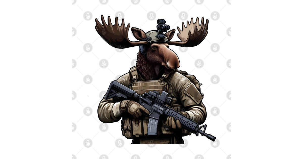 Tactical Moose - Moose - T-Shirt | TeePublic