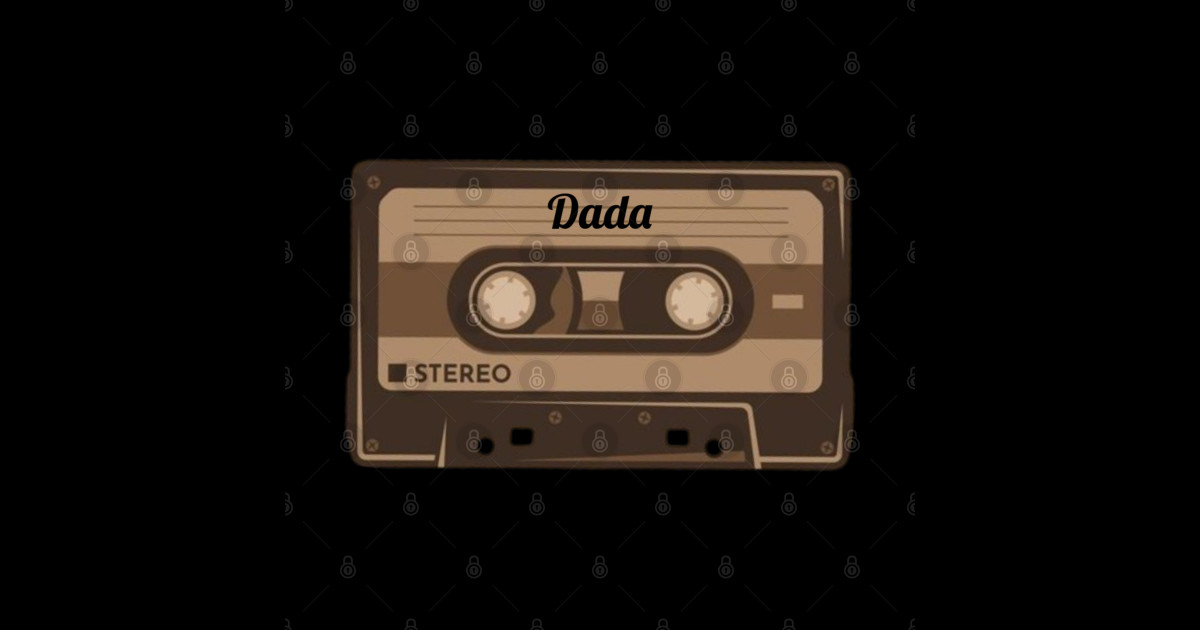 Dada / Cassette Tape Style - Dada - Sticker | TeePublic
