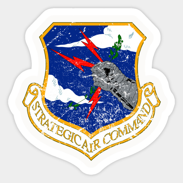 Strategic Air Command - Small Color Logo - Pilot - Sticker | TeePublic