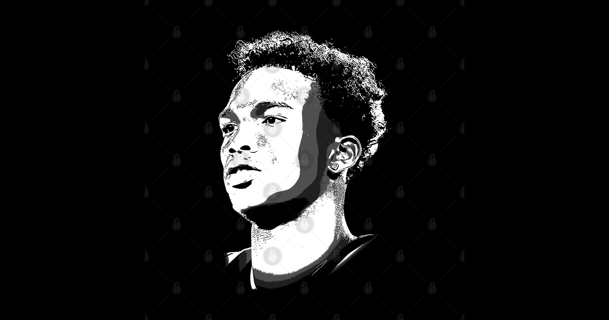 garrett wilson black and white vintage style - Garrett Wilson - Sticker ...